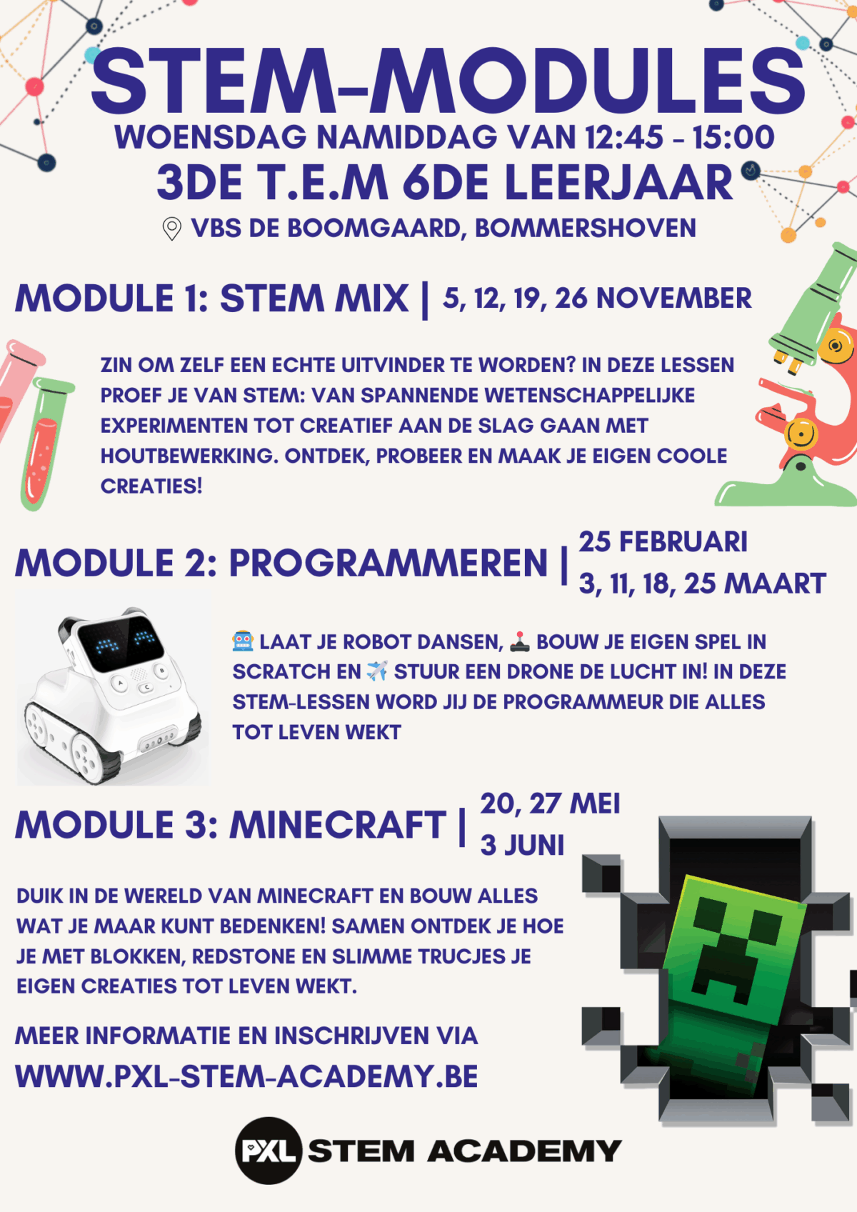 Module 2: Programmeren | VBS De Boomgaard, Bommershoven - PXL Stem Academy
